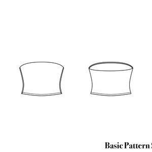 Tube Top | Digital PDF Sewing Pattern | US Size XS-3XL | Instant ...