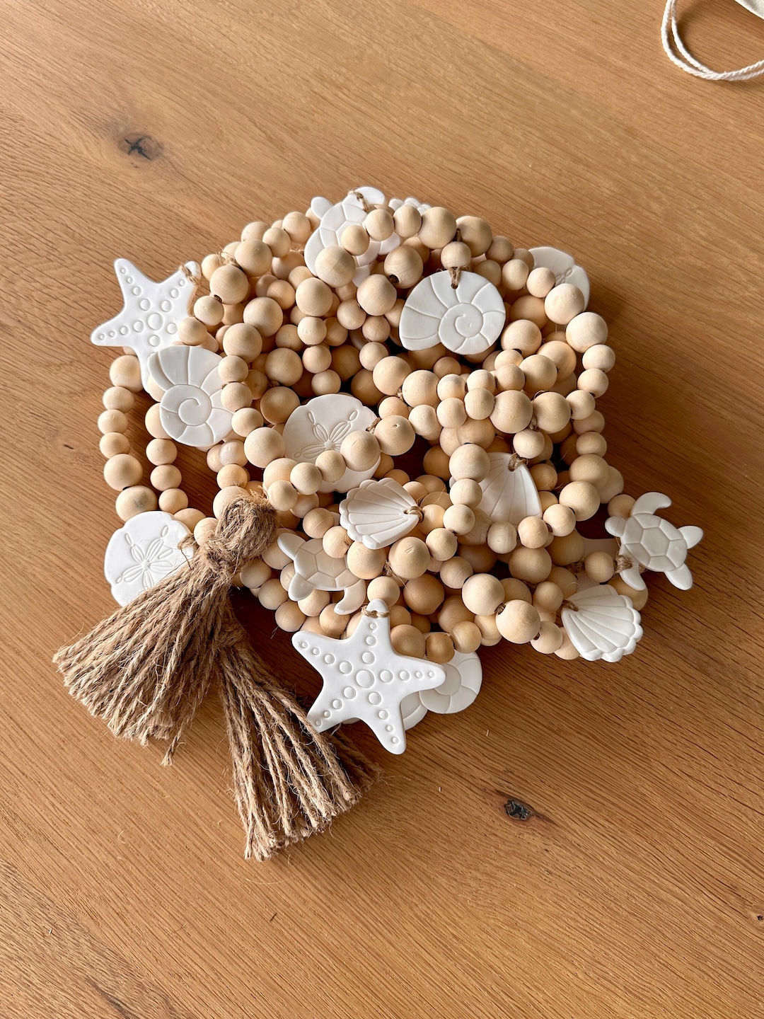 Beach Style Bead Garland & Decorations, Coastal Collection, Scandi ...