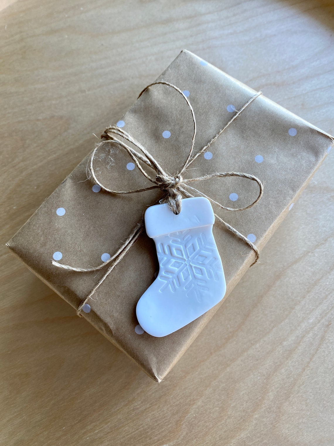 5/10/20 White Embossed Clay Stockings, Christmas Decorations, Santas ...