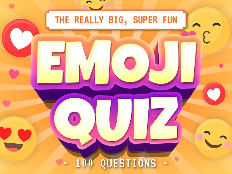 The Big Emoji Quiz - A Powerpoint Game for Your Quiz Night, Zoom ...