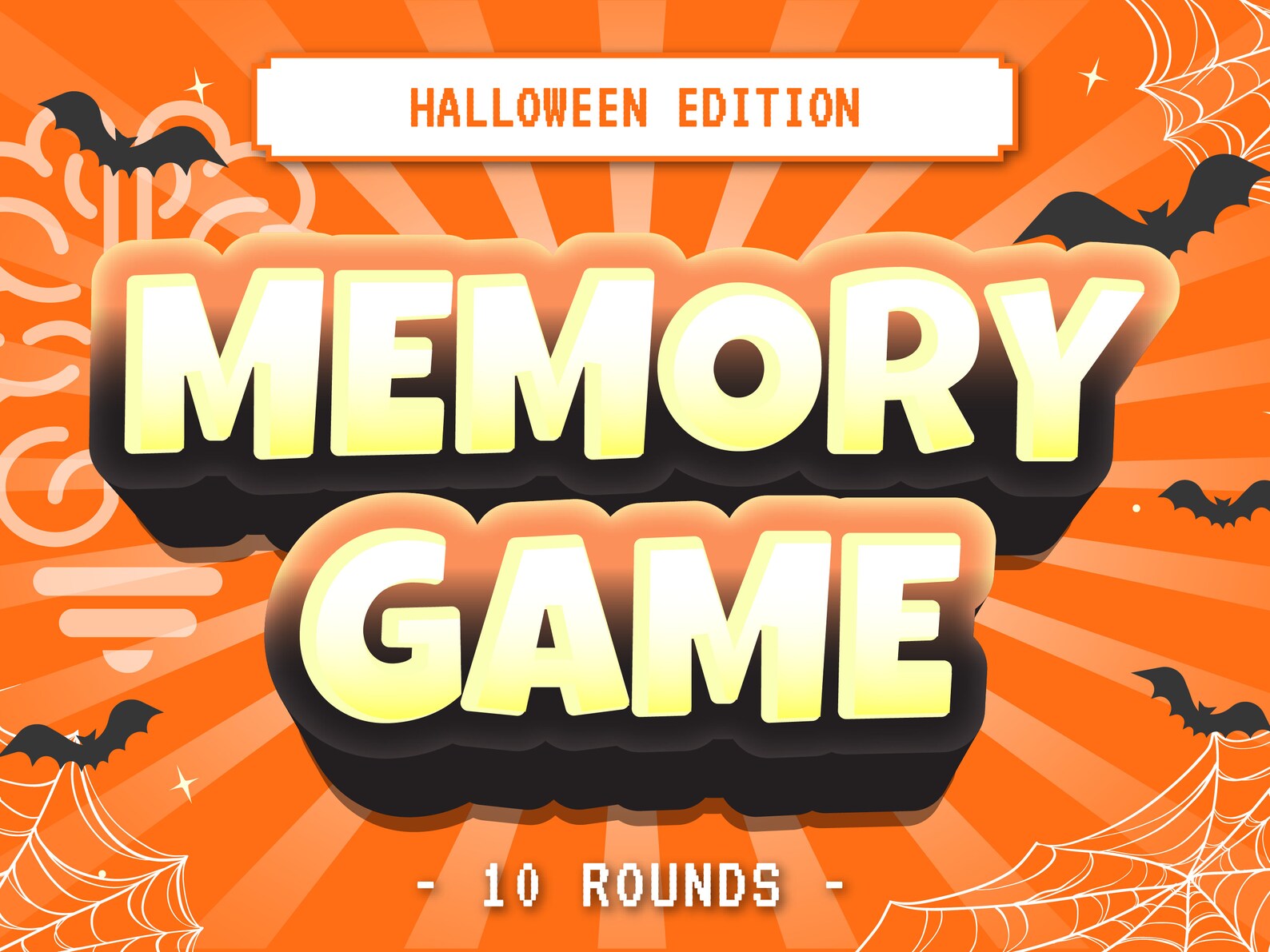 Halloween Memory Game for Powerpoint | Etsy