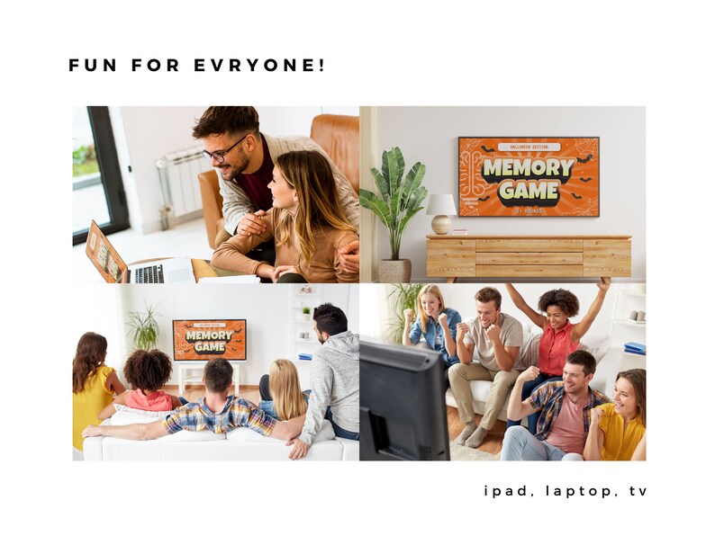 Halloween Memory Game for Powerpoint | Etsy