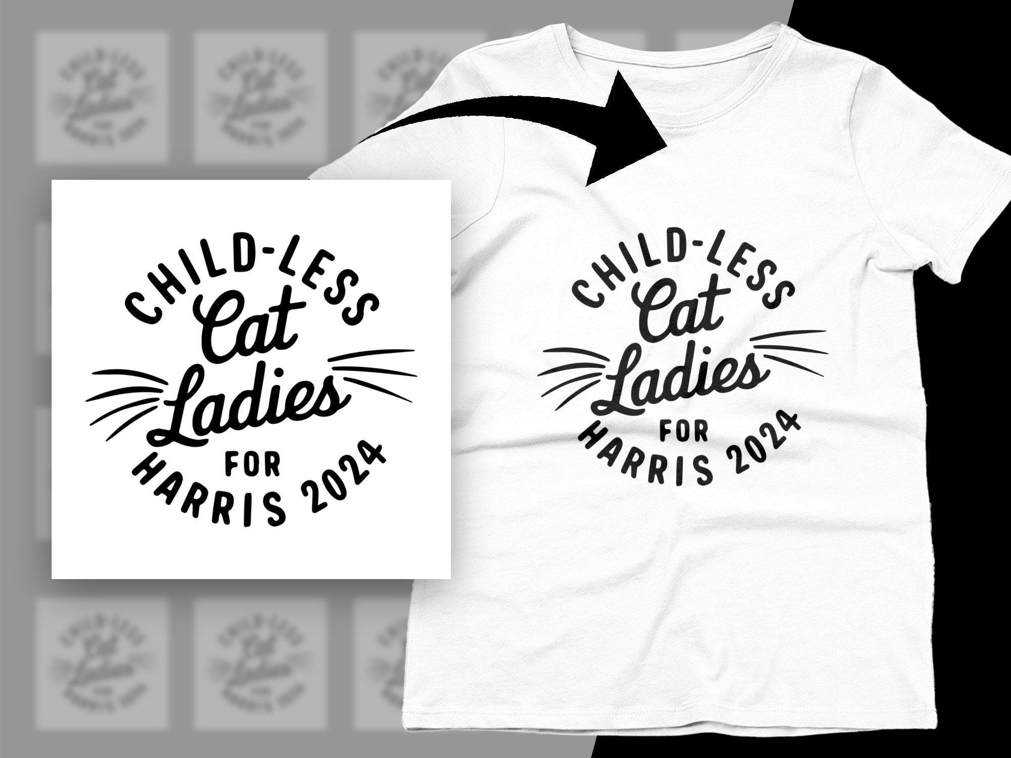 Kamala Harris Childless Cat Lady SVG Cute Clip Art for Cat Lovers ...