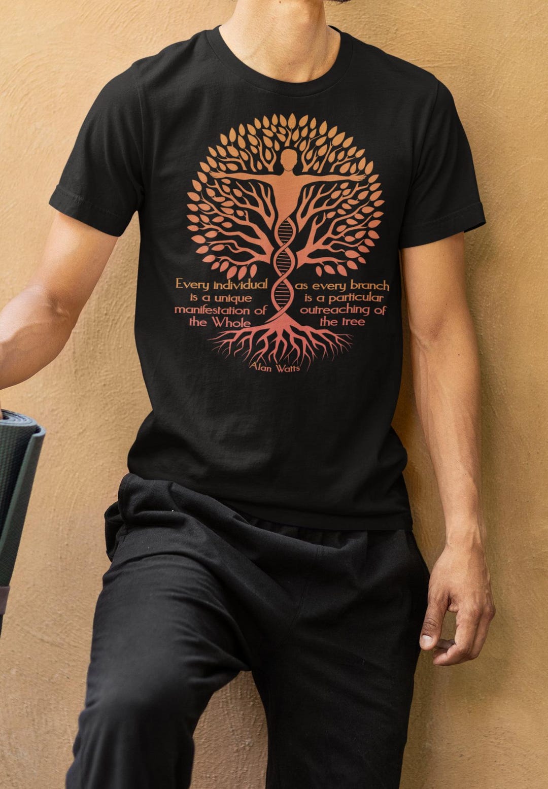 Alan Watts Tree of Life Shirt | DNA Roots Sacred Tree Quote Tee ...