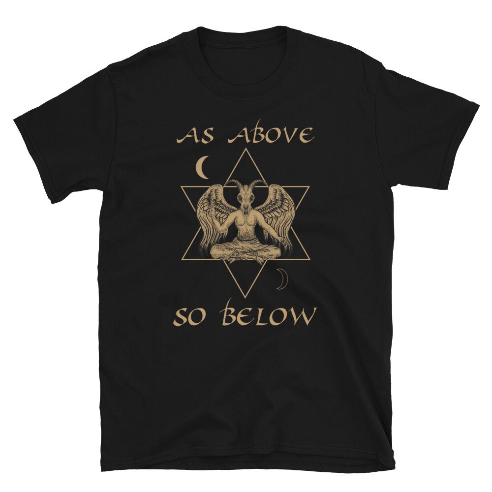 As Above so Below Baphomet the Hexagram Magic Alchemy Occult - Etsy