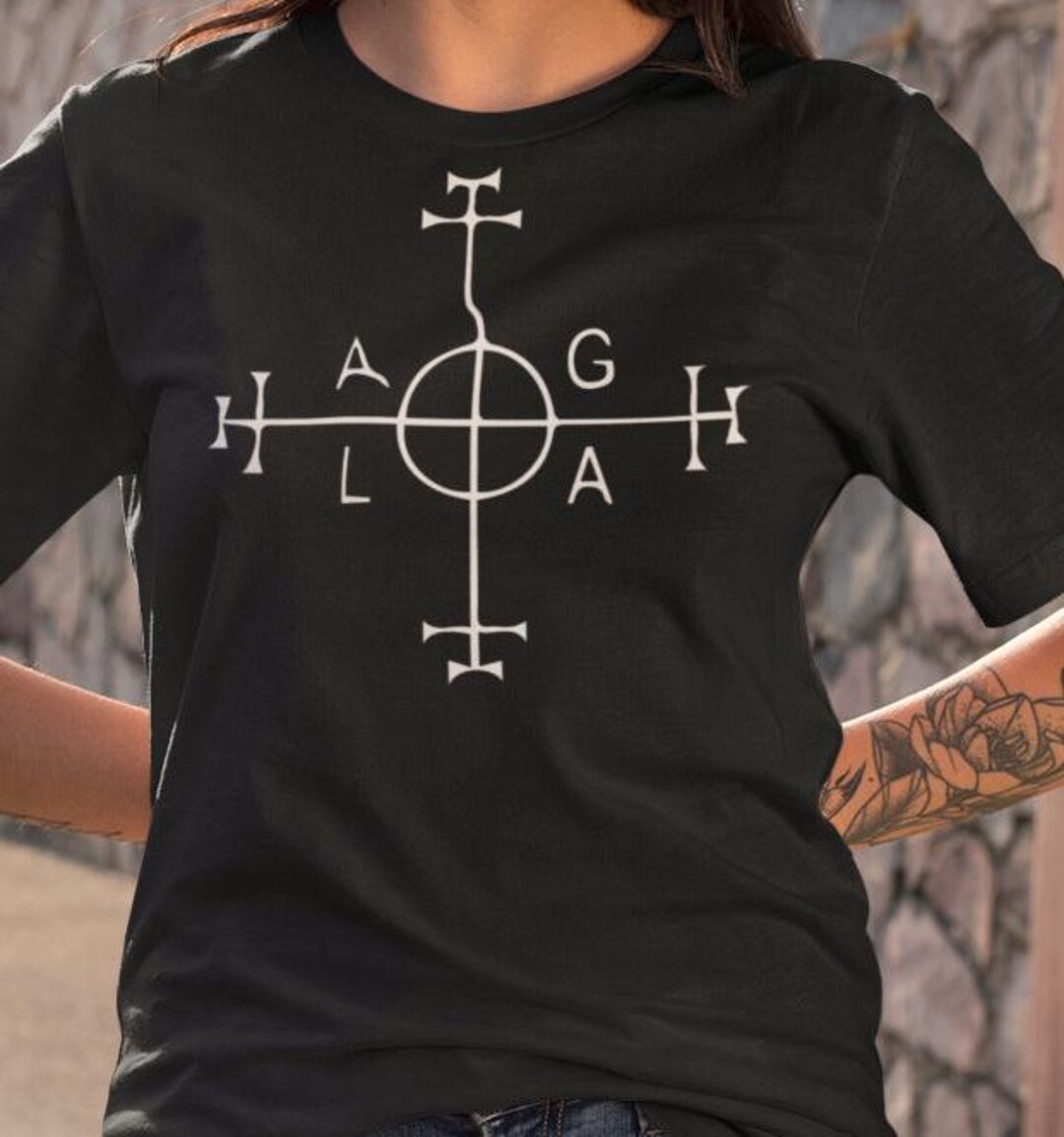 AGLA Sacred Cross T-shirt | Kabbalistic Protective Sigil Shirt | Atah ...