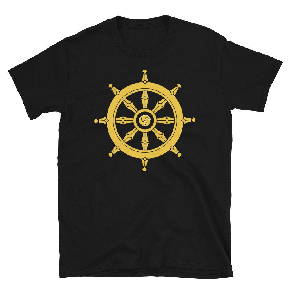Dharma Wheel Buddhist Symbols Short-sleeve Unisex T-shirt - Etsy