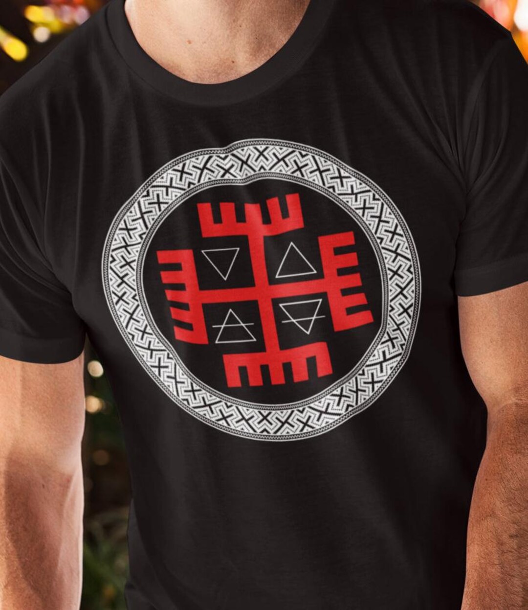 Slavic Hand of God Shirt | Four Elements Symbol | Pagan Tribal ...