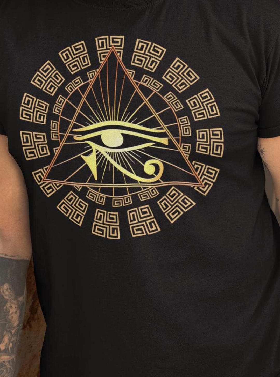 Eye of Horus Pyramid Shirt | Esoteric Symbol Tee | All Seeing Eye ...