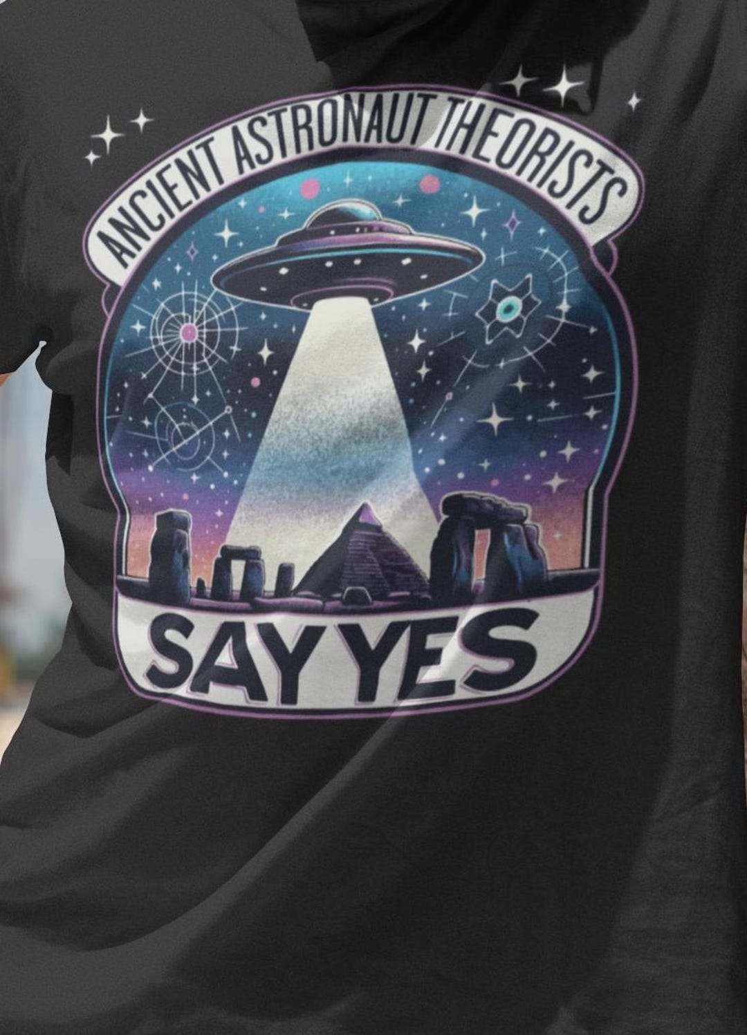 Ancient Astronaut Theorists Say Yes Pyramids Egypt Short-sleeve Unisex ...
