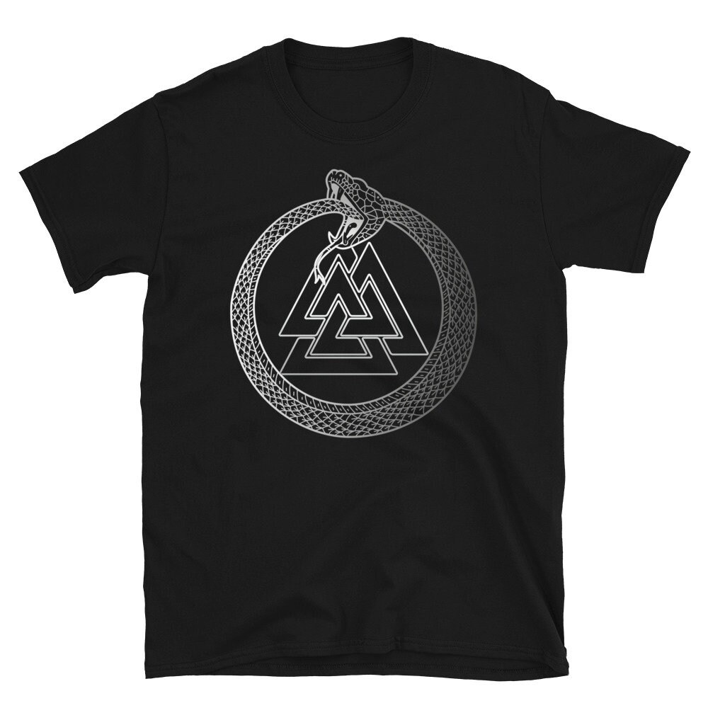 Valknut Ouroboros Serpent Cyclical Nature Short-sleeve Unisex T-shirt ...