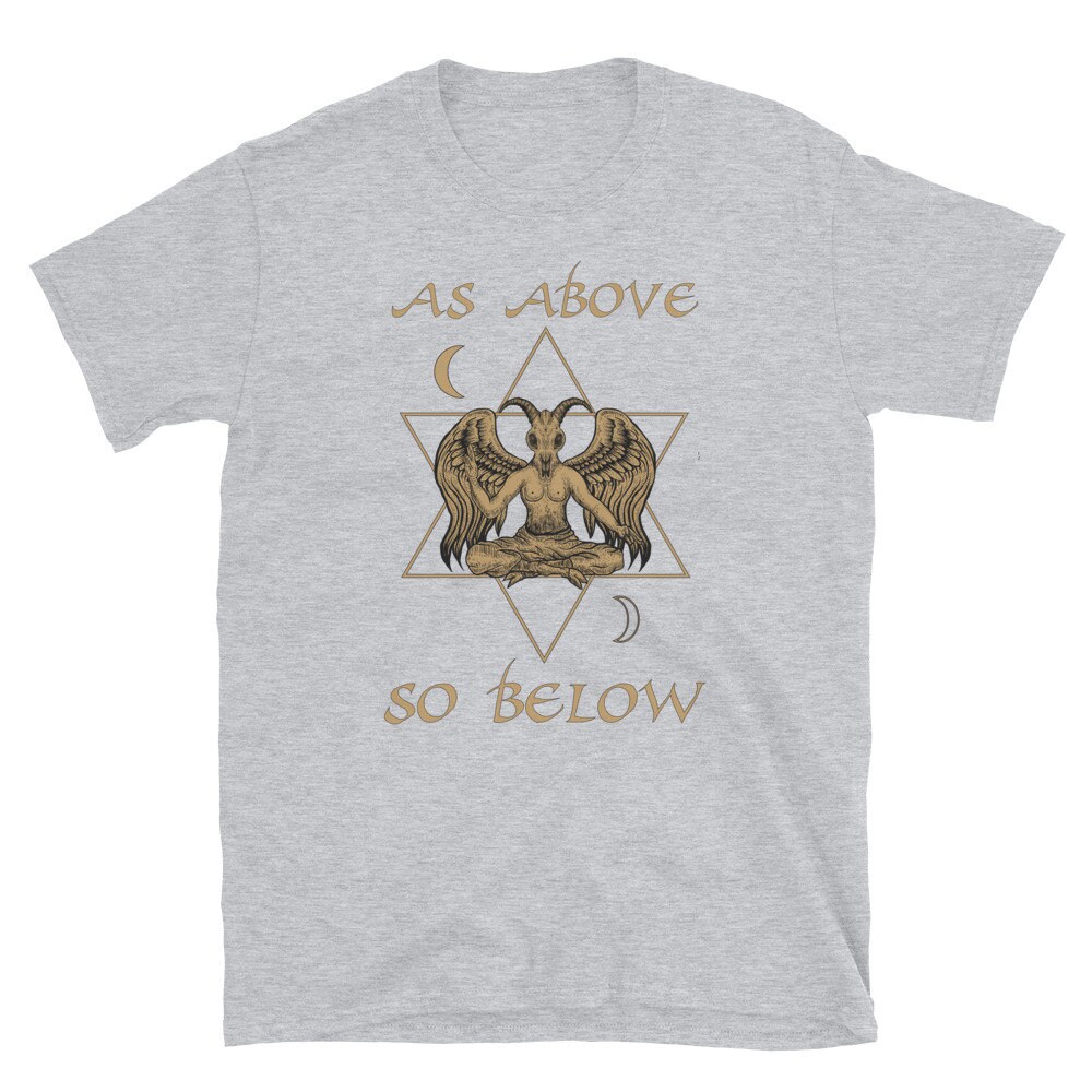 As Above so Below Baphomet the Hexagram Magic Alchemy Occult - Etsy