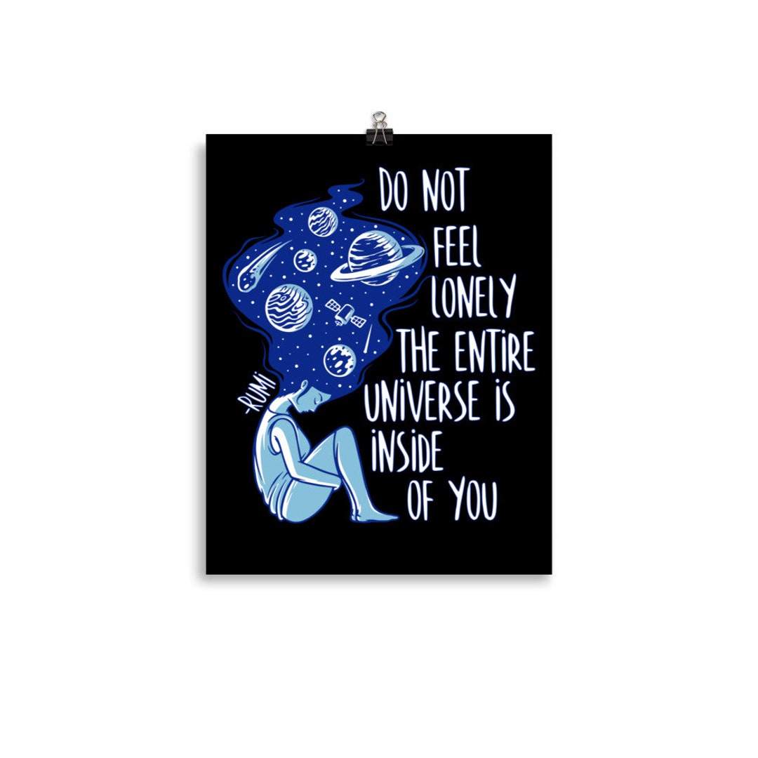 Do Not Feel Lonely Best Rumi Mystical Quotes Poster - Etsy