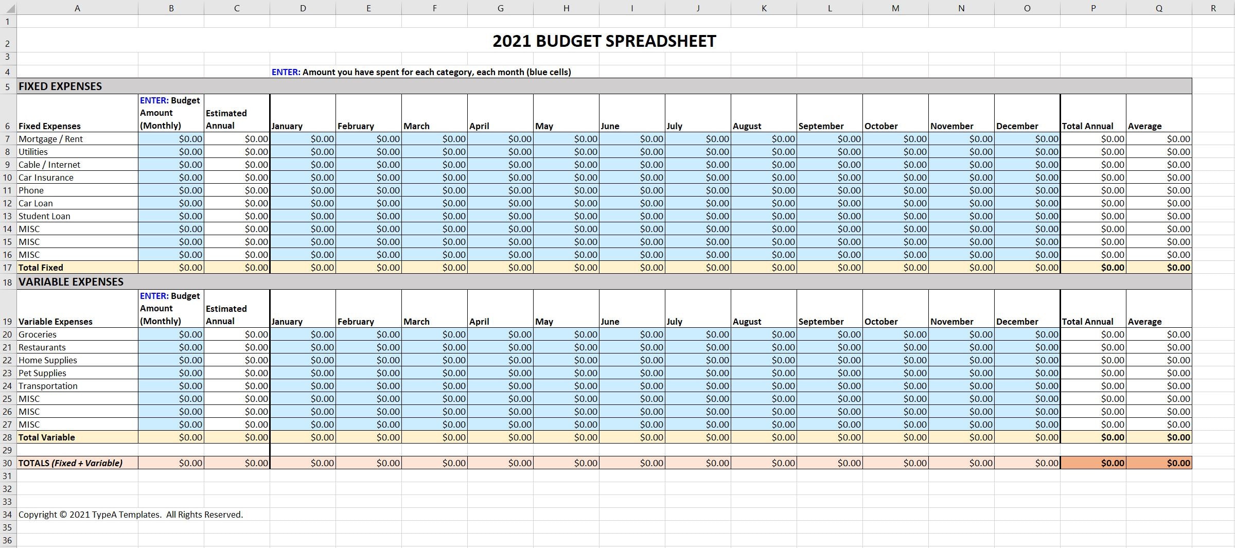 Best excel budget template 2021 - portcellphone