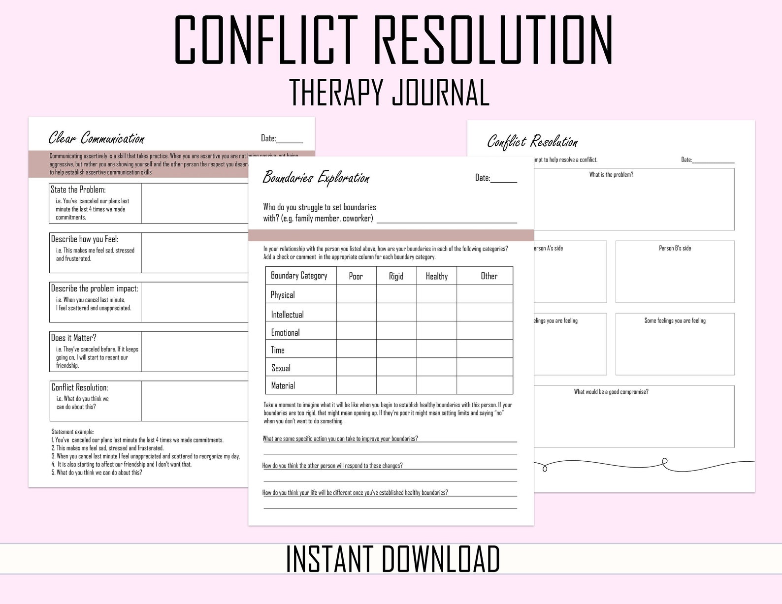 Conflict & Stress Resolution Therapy Journal: Creating New Core Beliefs ...