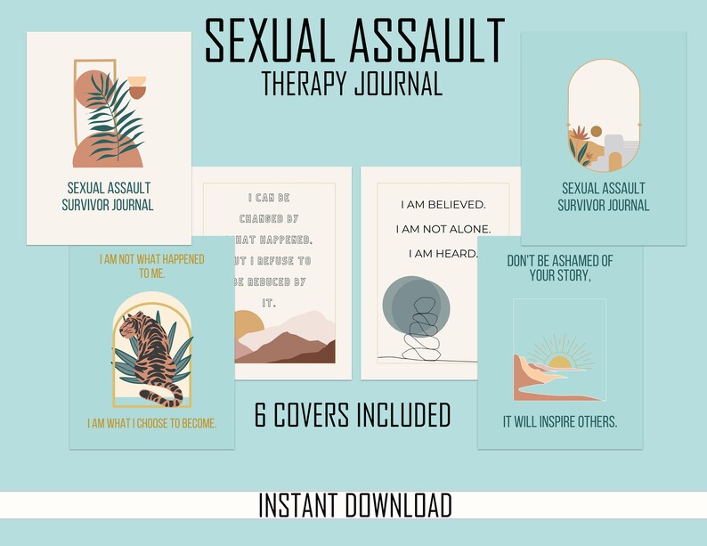 Sexual Assault Journaling, Printable Therapy Journal, Mental Health ...