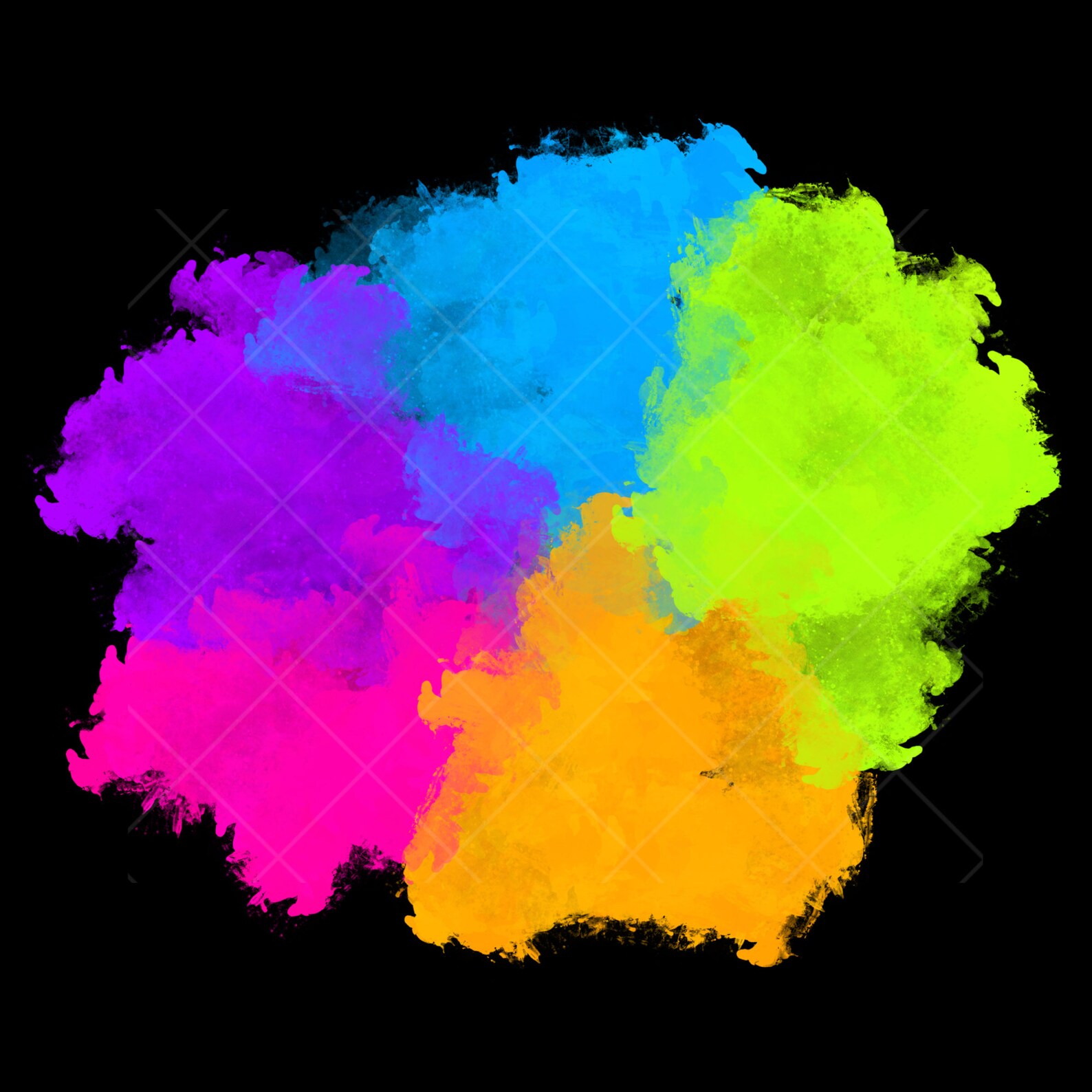 Neon Sublimation PNG Neon Splash Bright Colors Transparent PNG Digital ...