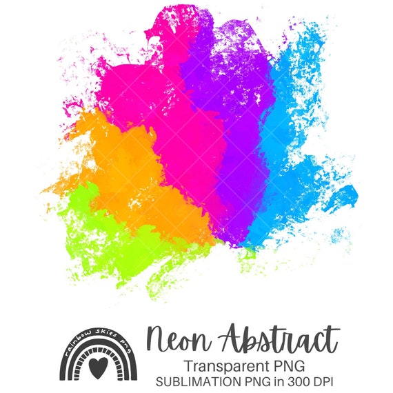 Neon Sublimation PNG Neon Abstract Bright Colors - Etsy