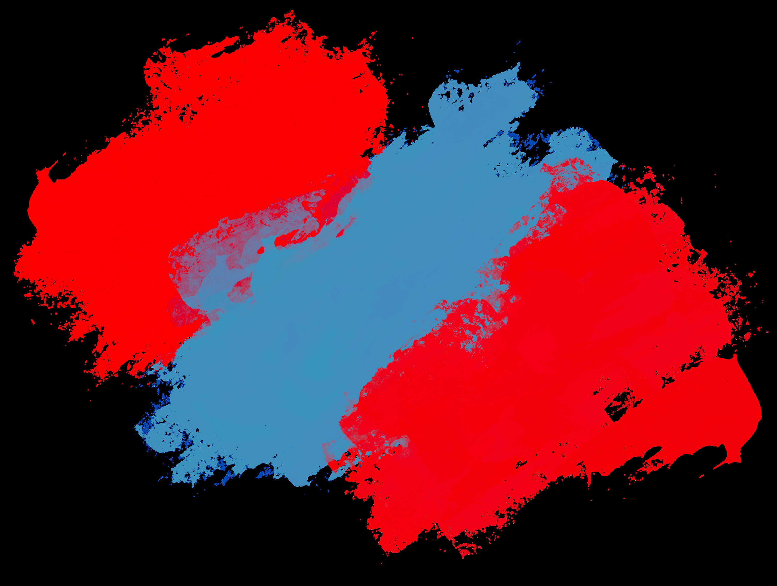 Red and Blue Watercolor Brush Strokes PNG, Patriotic Sublimation ...