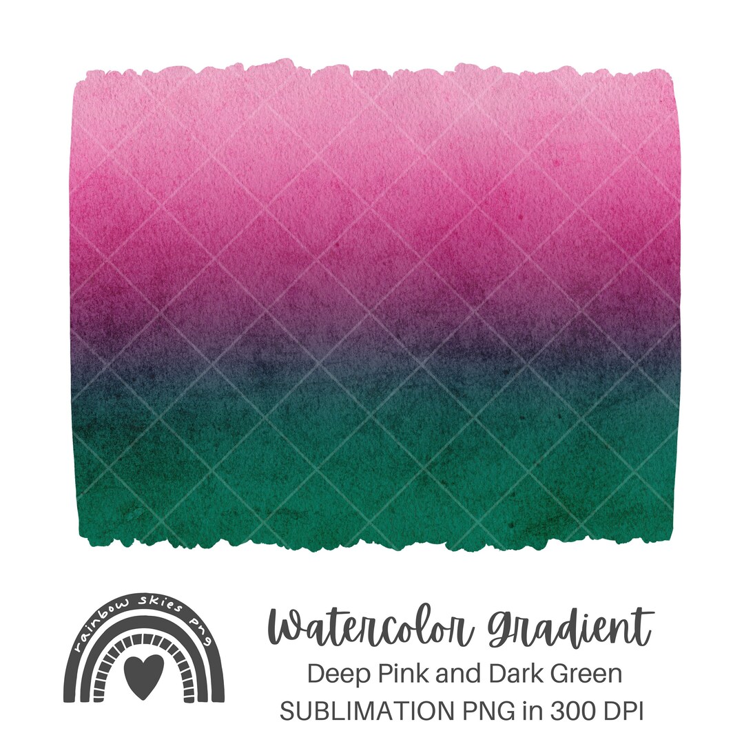 Sublimation PNG Background Deep Pink and Dark Green Gradient Digital ...
