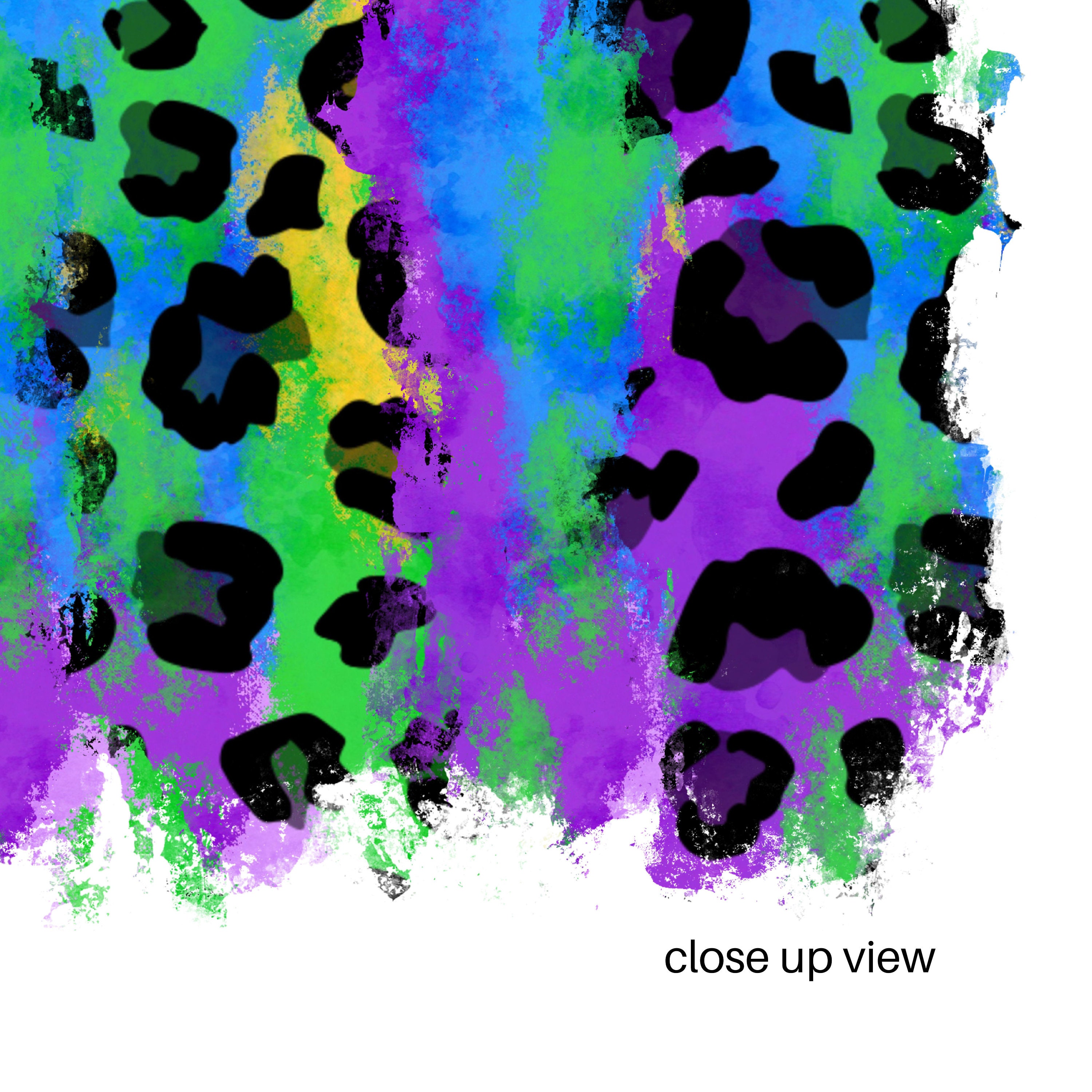 Textured Sublimation PNG Leopard Print in Bright Print - Etsy