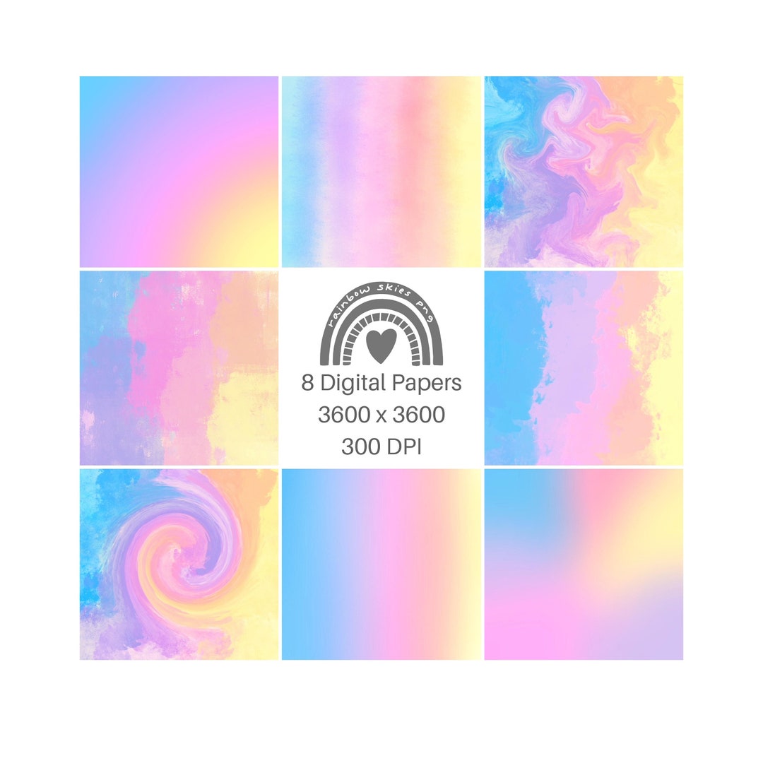 Lover Pastel Digital Papers | Lover Inspired Pastel Backgrounds | Pink ...