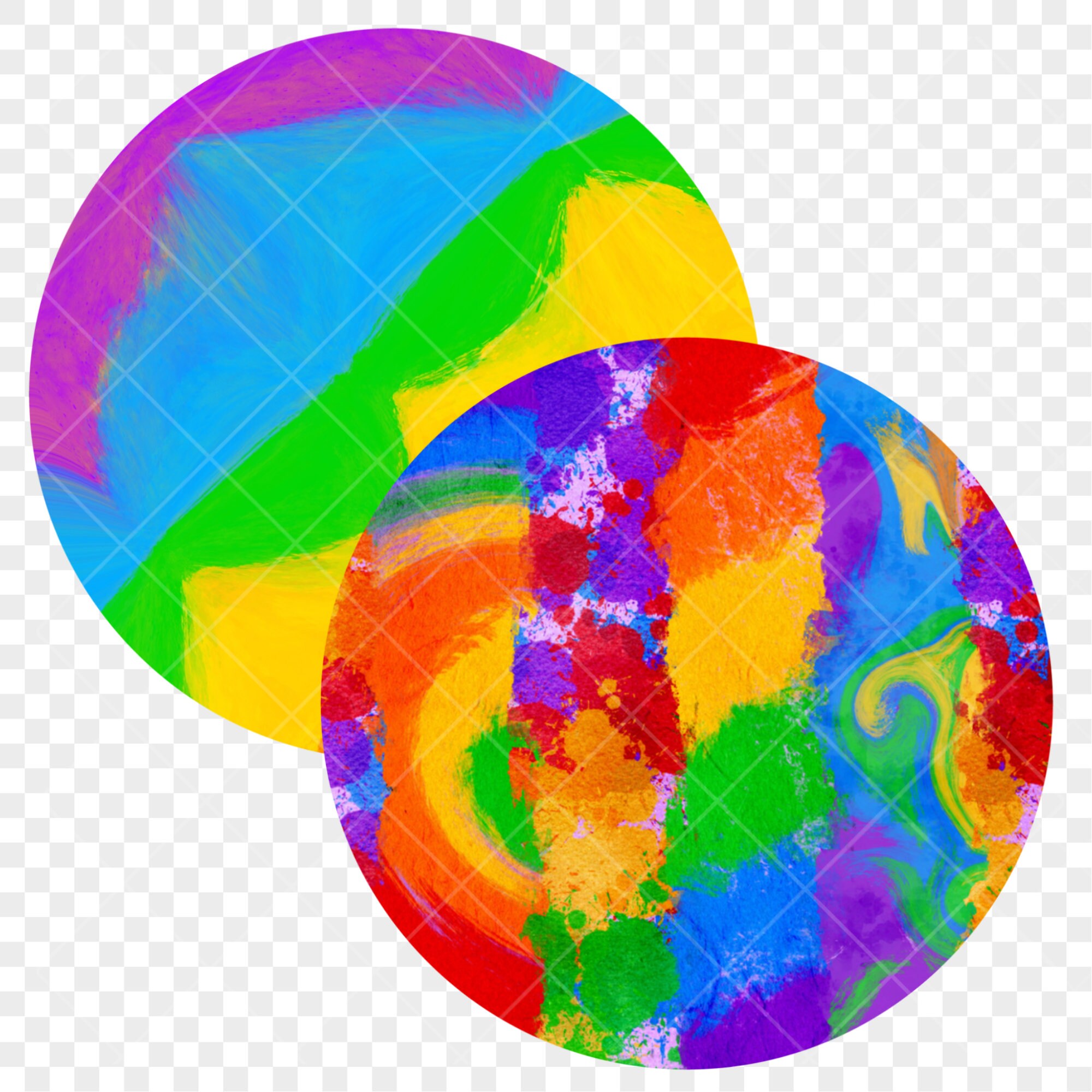 Rainbow Circles Car Coaster PNG Sublimation Circle PNG - Etsy