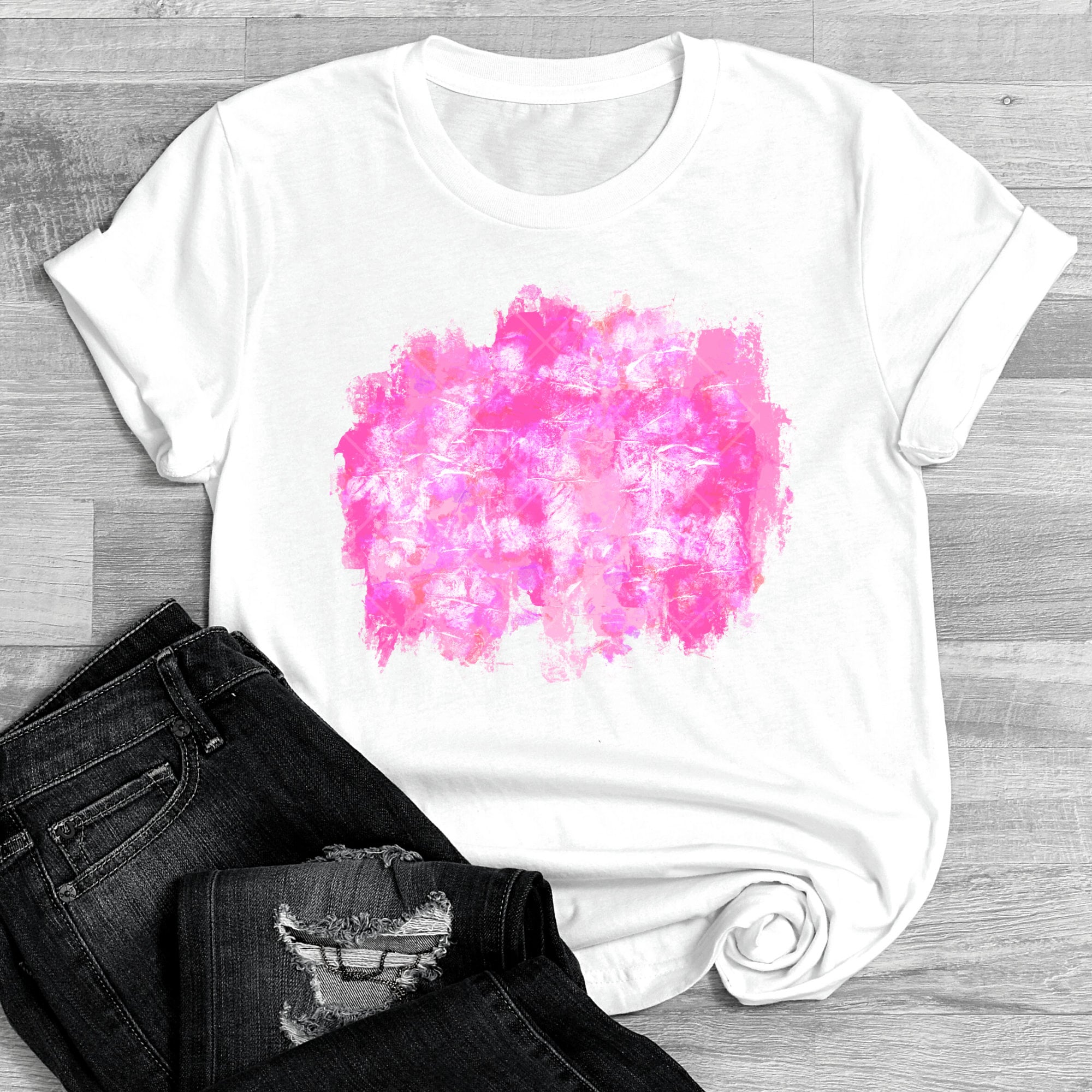 Bright Pink PNG Neon Pink Patch Valentines Background Clip Art Digital ...