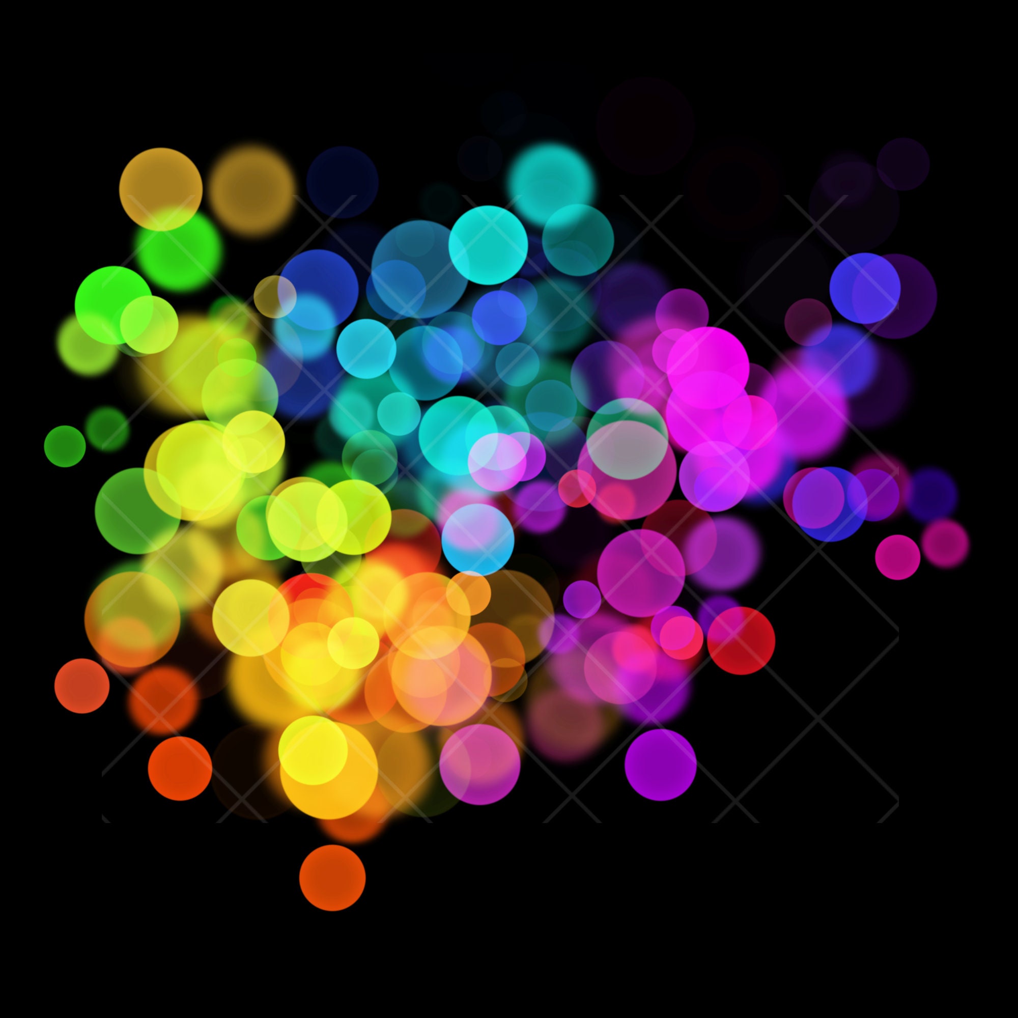 Neon Sublimation PNG Neon Bokeh Lights Bright Colors - Etsy