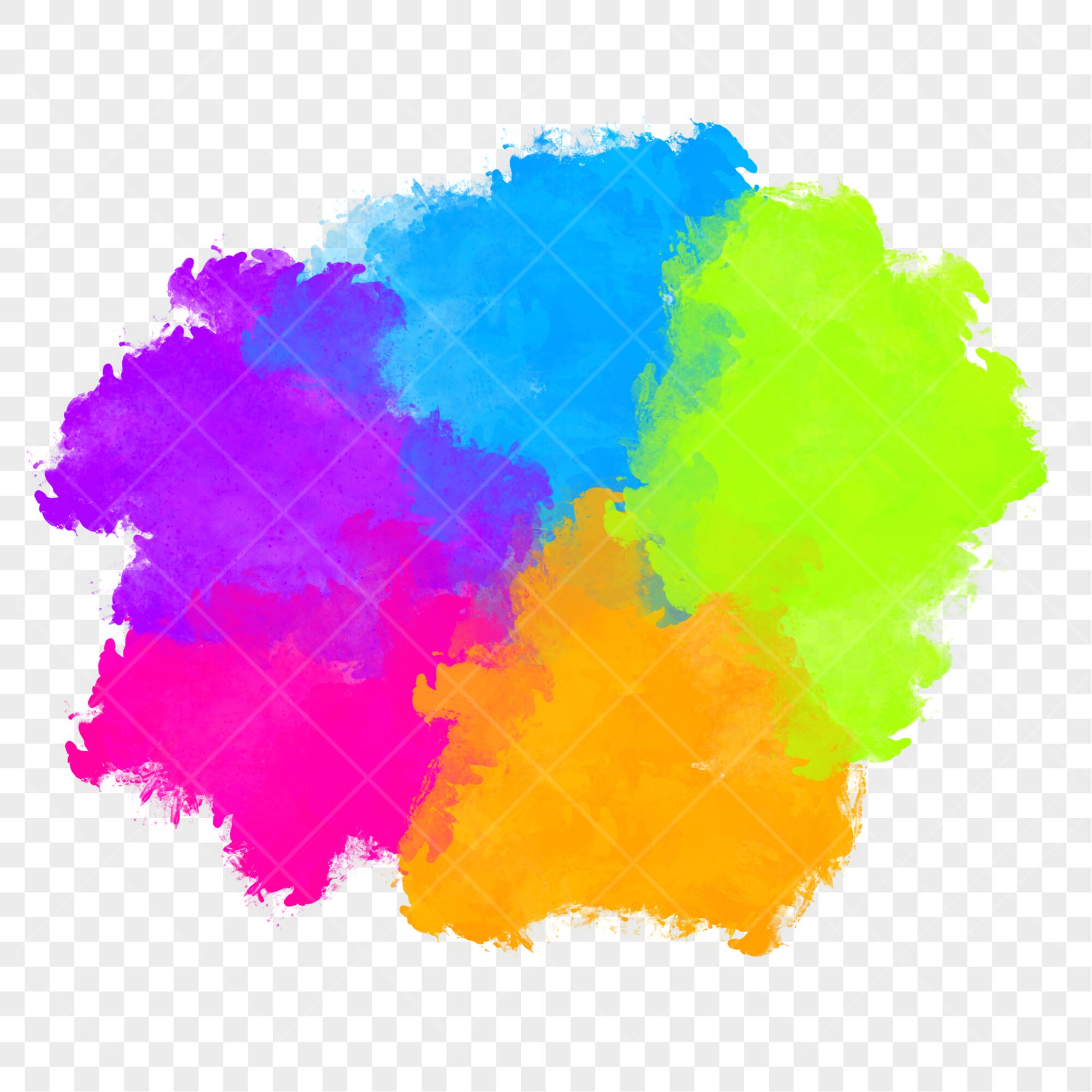 Neon Sublimation PNG Neon Splash Bright Colors Transparent PNG Digital ...