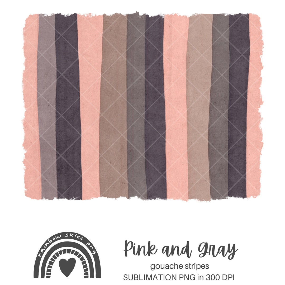 Pink and Gray Gouache Stripes PNG Background (digital Download) - Etsy