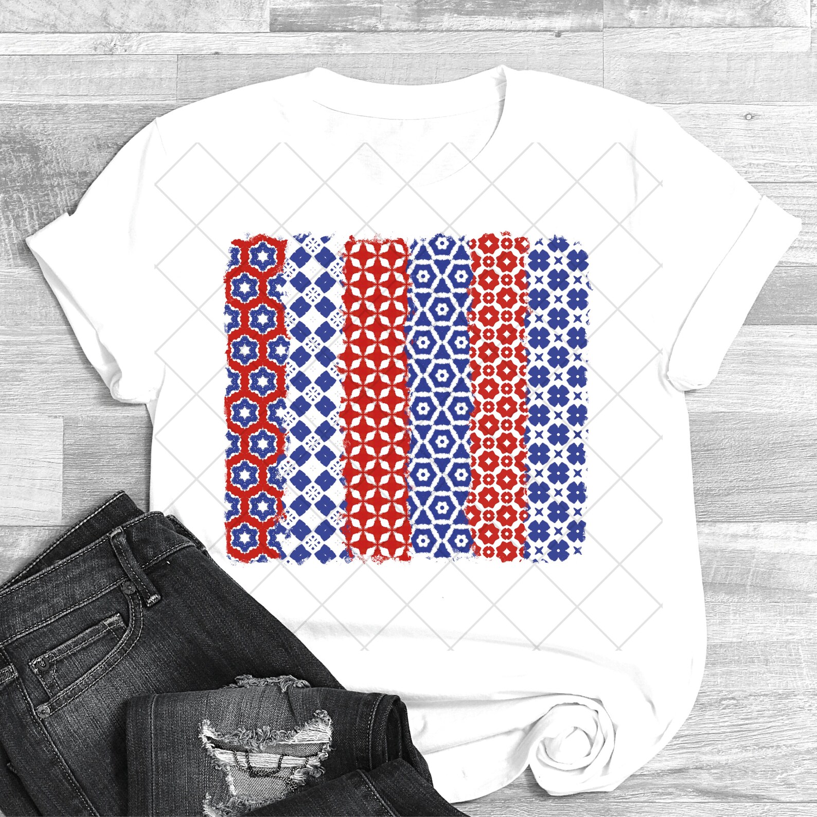 Patriotic Red White Blue PNG Background, Summer Sublimation Design ...