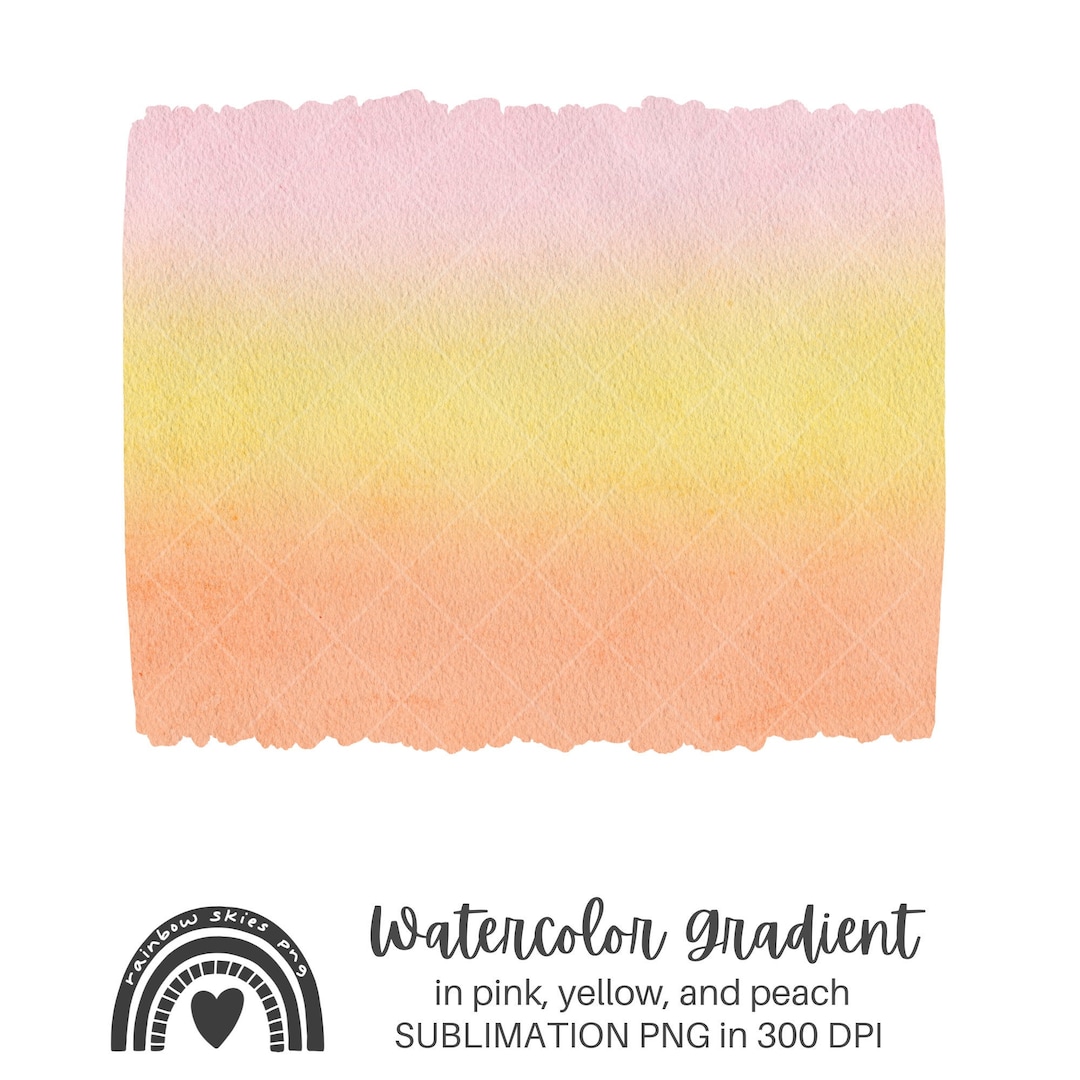 Pastel Gradient Sublimation PNG Background | Pink Yellow Peach | Easter ...