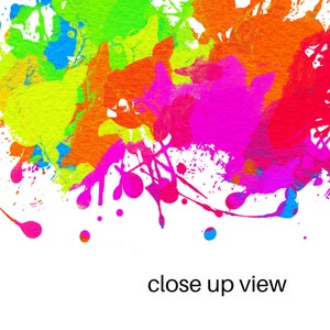 Neon Background Sublimation PNG | Abstract Splatter in Textured Neon ...