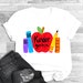 Kindergarten Apple PNG | Back to School Sublimation Design (digital ...