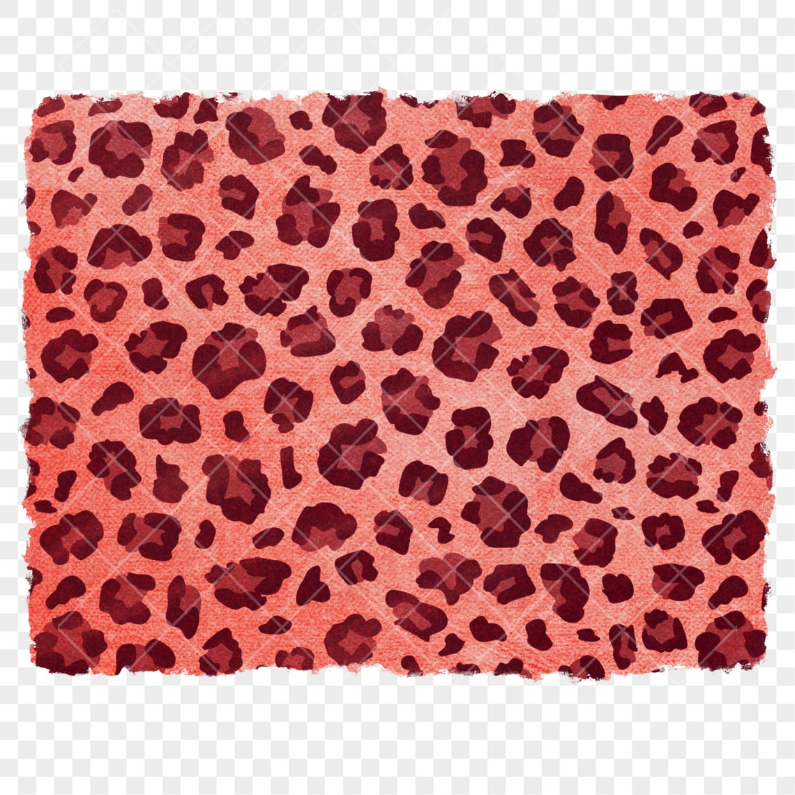 Sublimation PNG Background Leopard Print on Coral and Plum - Etsy