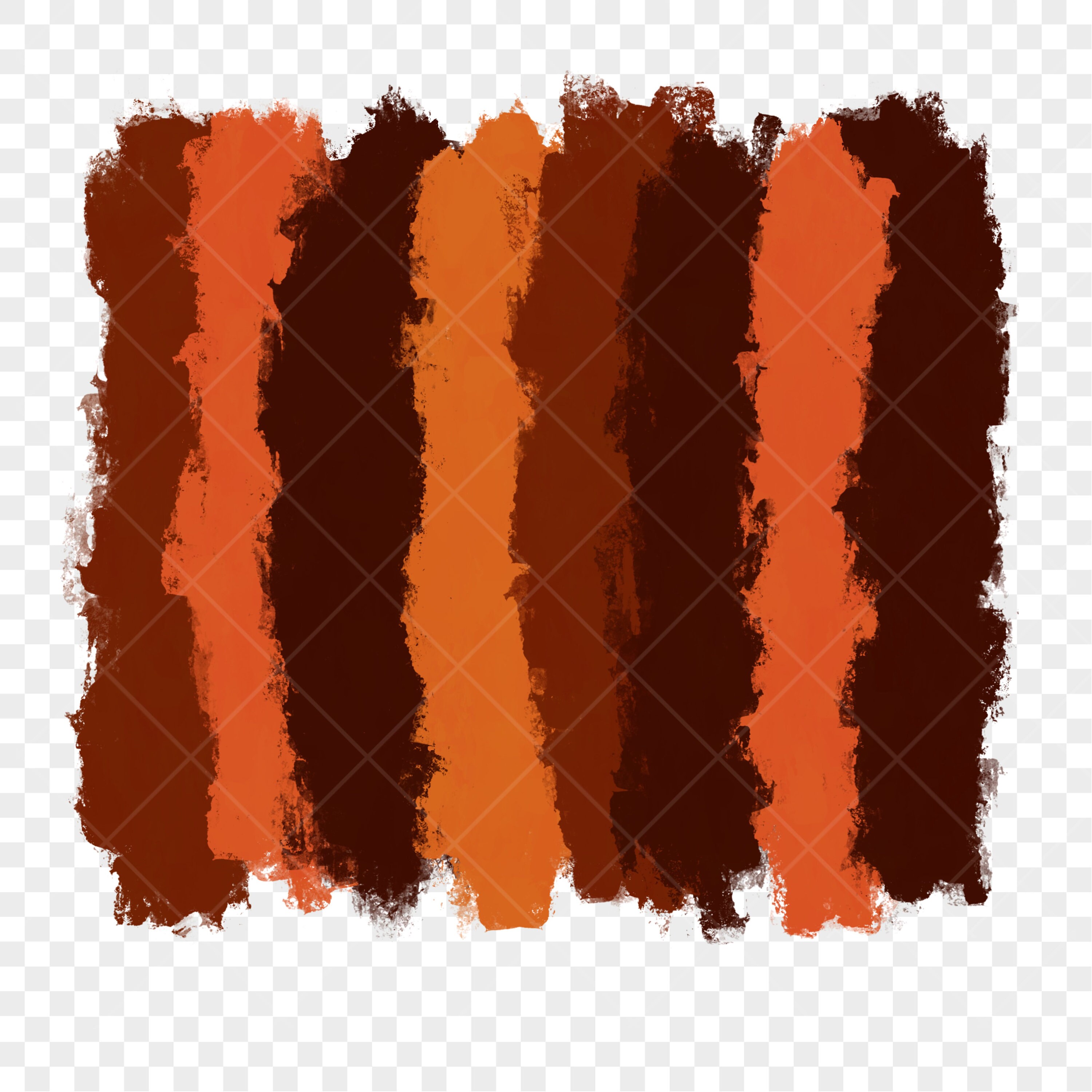 Fall Brush Stroke PNG: Orange & Brown Sublimation Background (digital ...