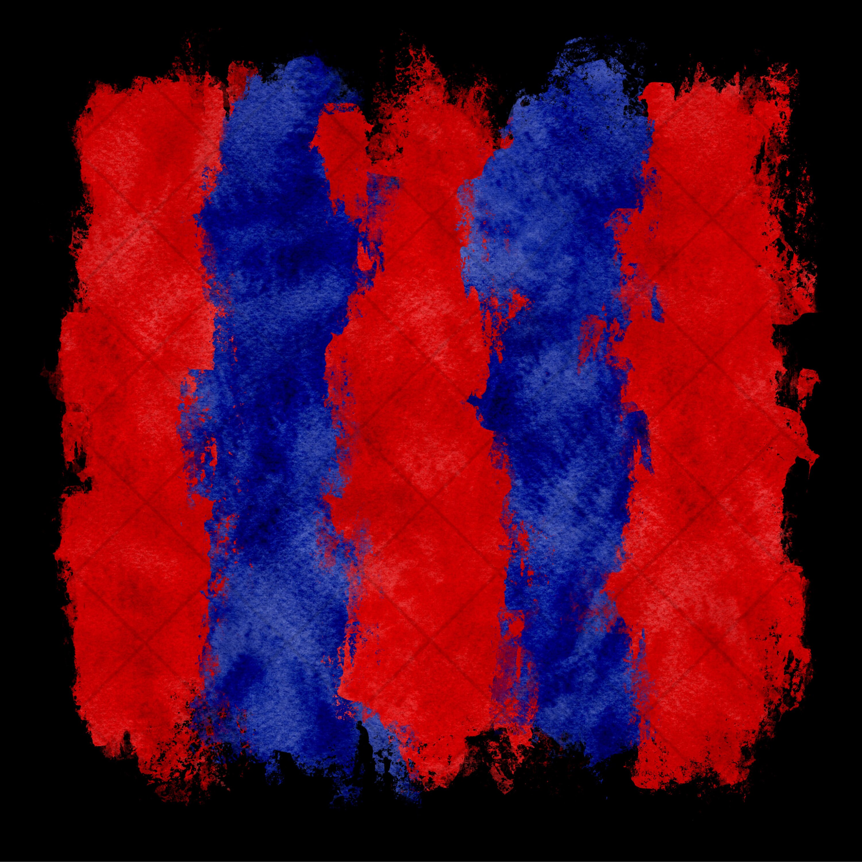 Patriotic Watercolor Brush Strokes PNG: Red, Blue, USA (digital ...