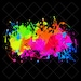 Neon Background Sublimation PNG | Abstract Splatter in Textured Neon ...