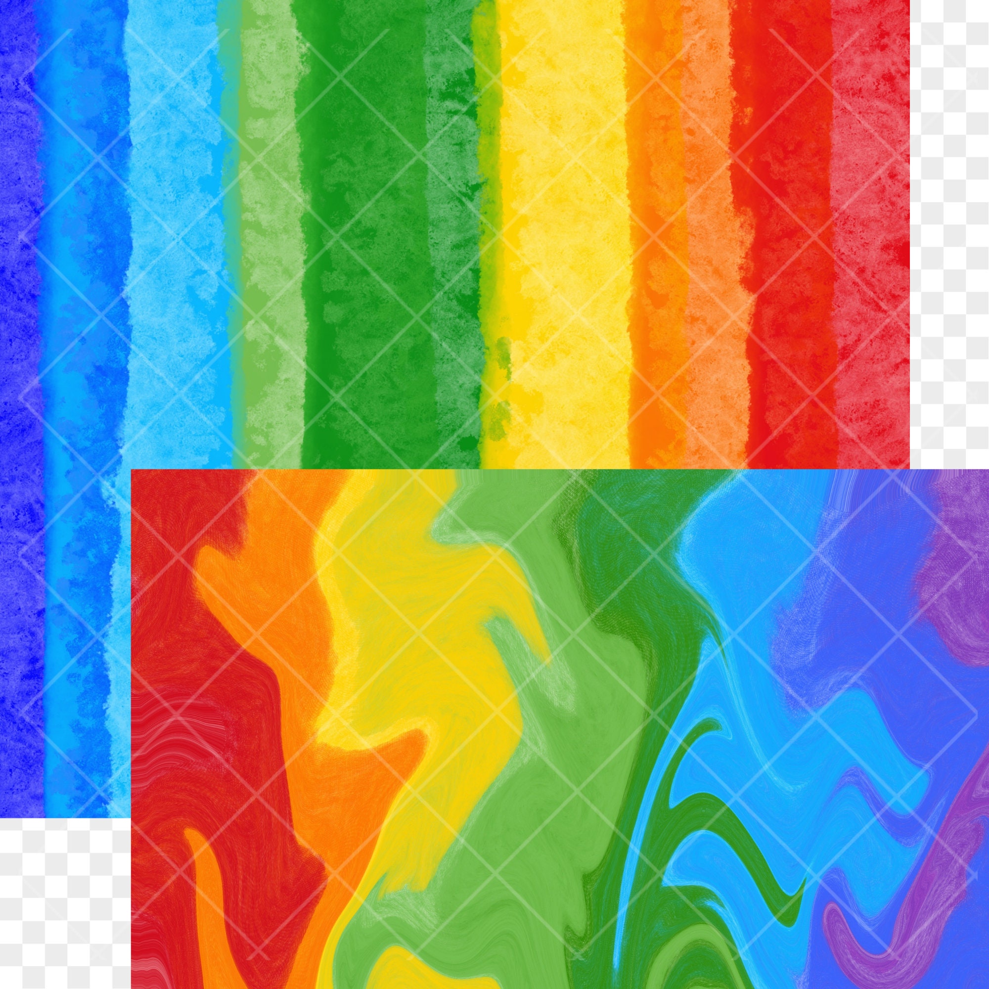 Rainbow Digital Paper Sublimation JPEG Backgrounds Summer - Etsy