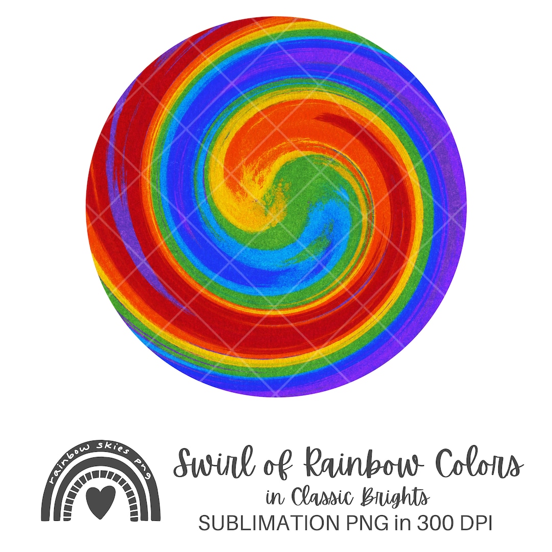 Sublimation PNG Background Rainbow Circle Abstract Pride LGBT Summer ...