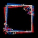 Splatter Frame PNG in Red Blue and Weathered Wood | Sublimation PNG ...
