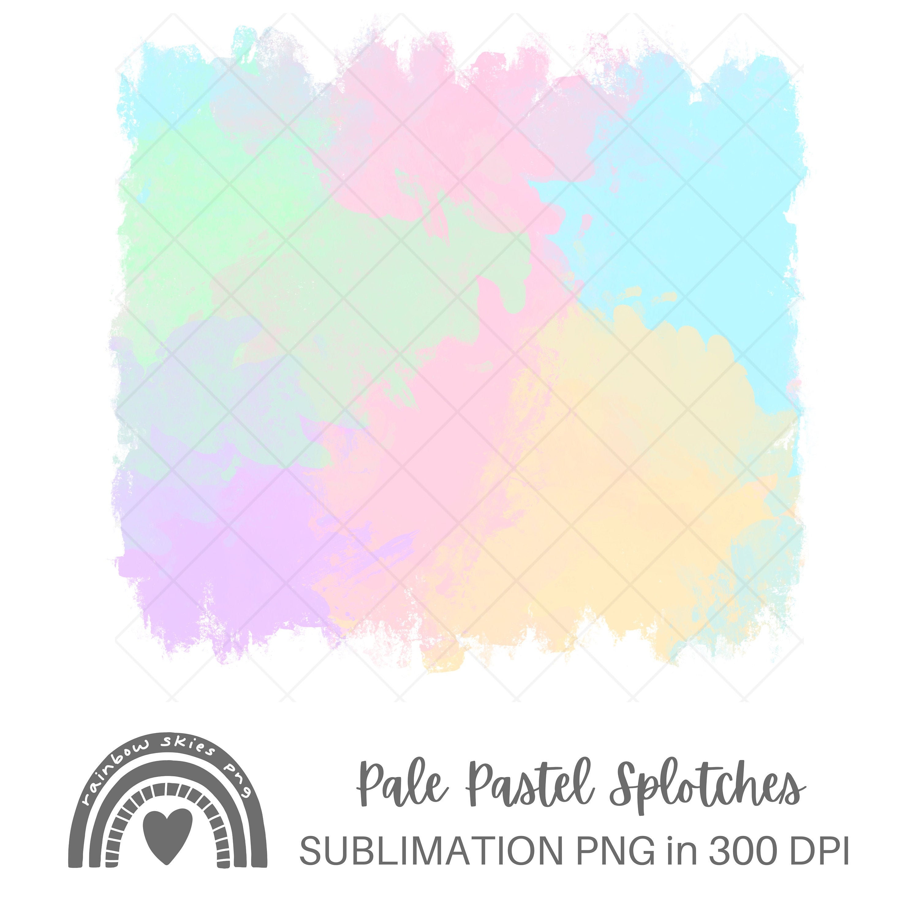 Textured Sublimation PNG Spring Summer Paint Splotch Pastel Background ...