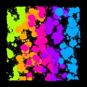 Sublimation PNG | Neon Overlay | Neon Brights Paint Splash Spring ...