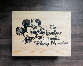 Vintage Disney Keepsake Memory Box Personalized Birthday Memories ...
