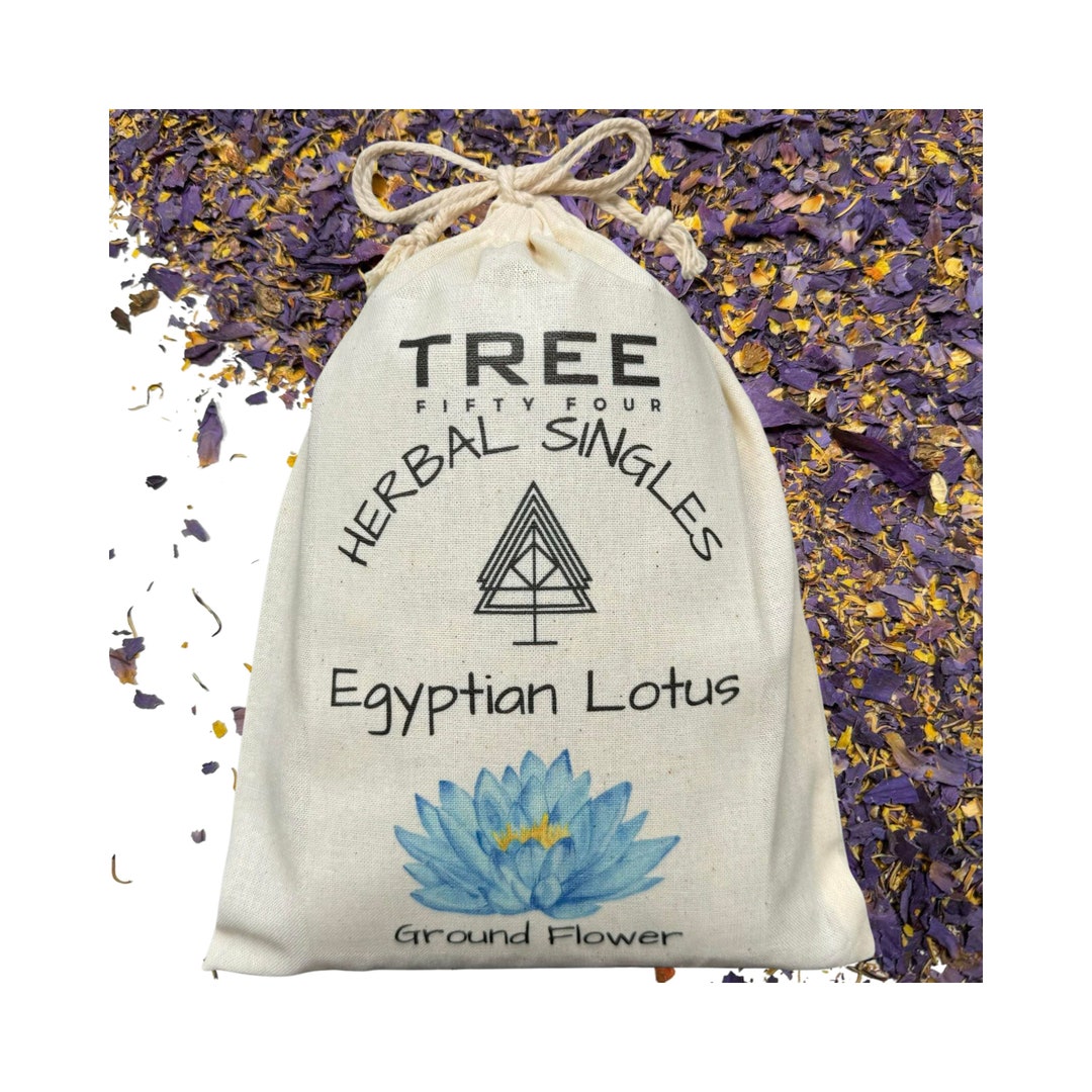 Egyptian Blue Lotus, Ground Flowers in Double Drawstring Sachet ...