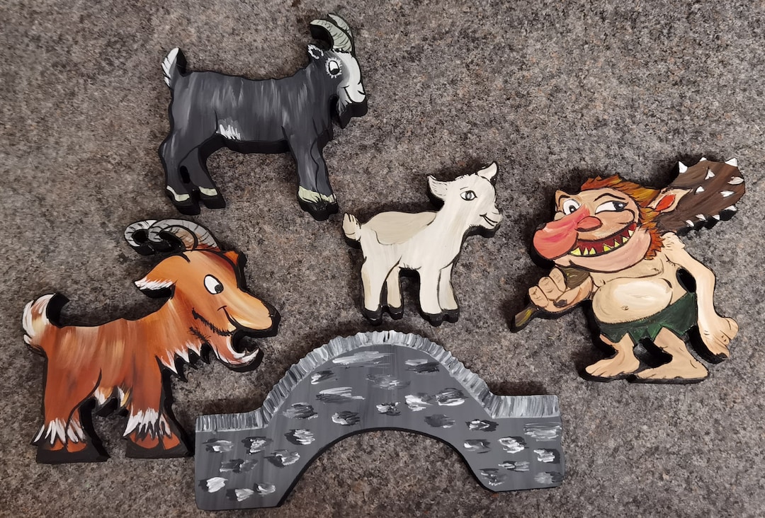 3 Billy Goats Gruff Story Set - Etsy