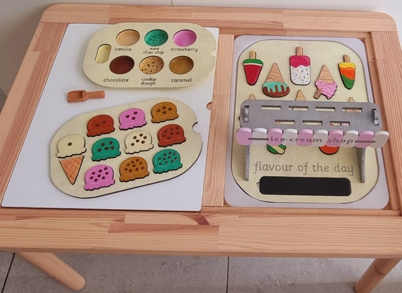 Ice Cream Shop Flisat Table Inserts - Etsy