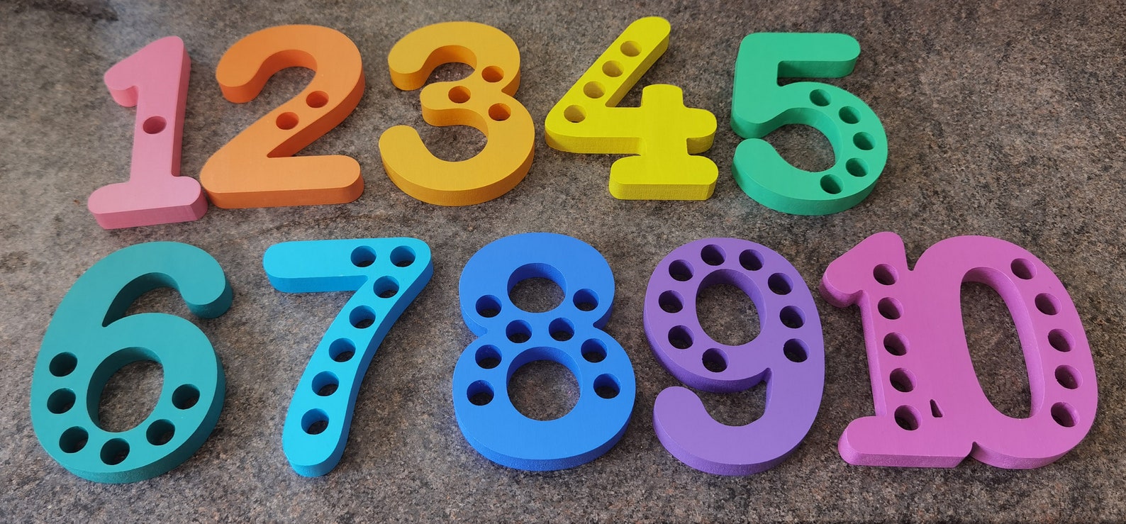 Large Numbers 1-10 - Etsy UK