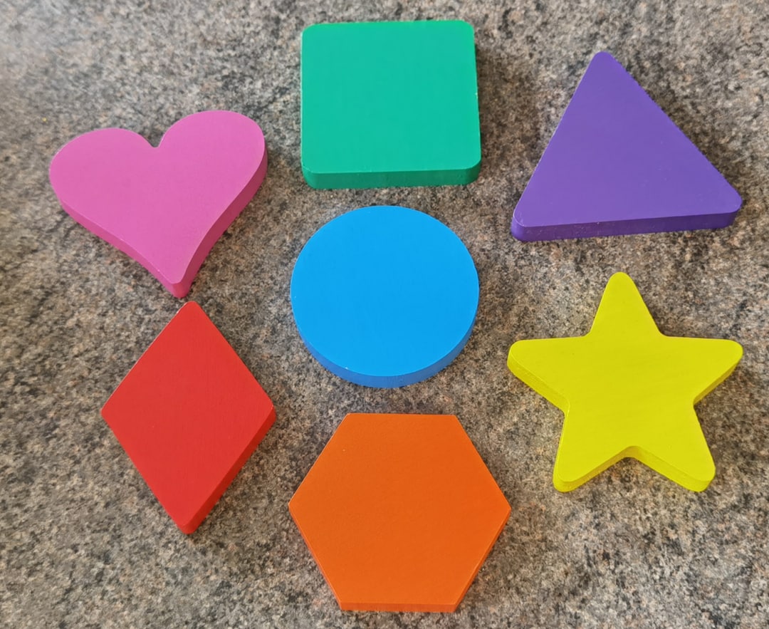 Chunky Colourful Basic Shapes - Etsy